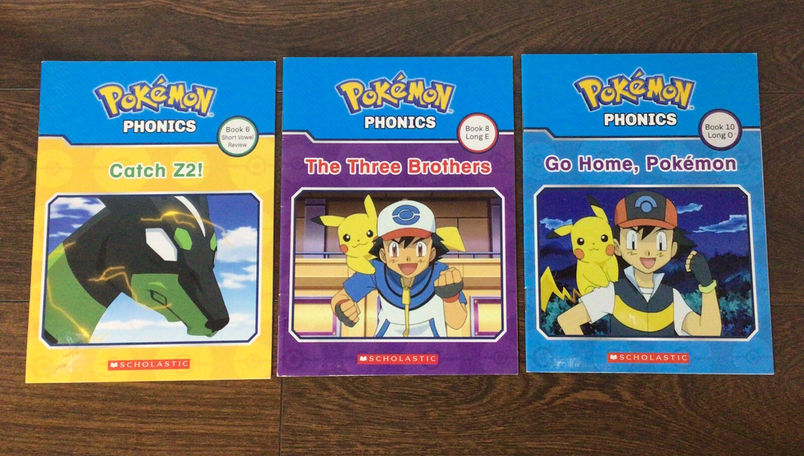 3 Pokémon Phonics Reading Books - Kids Learning Vowels Scholastic - 6 8 ...