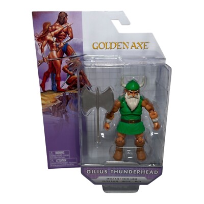 Jakks Pacific Gilius Thunderhead Golden Axe 4" Articulated Action ...