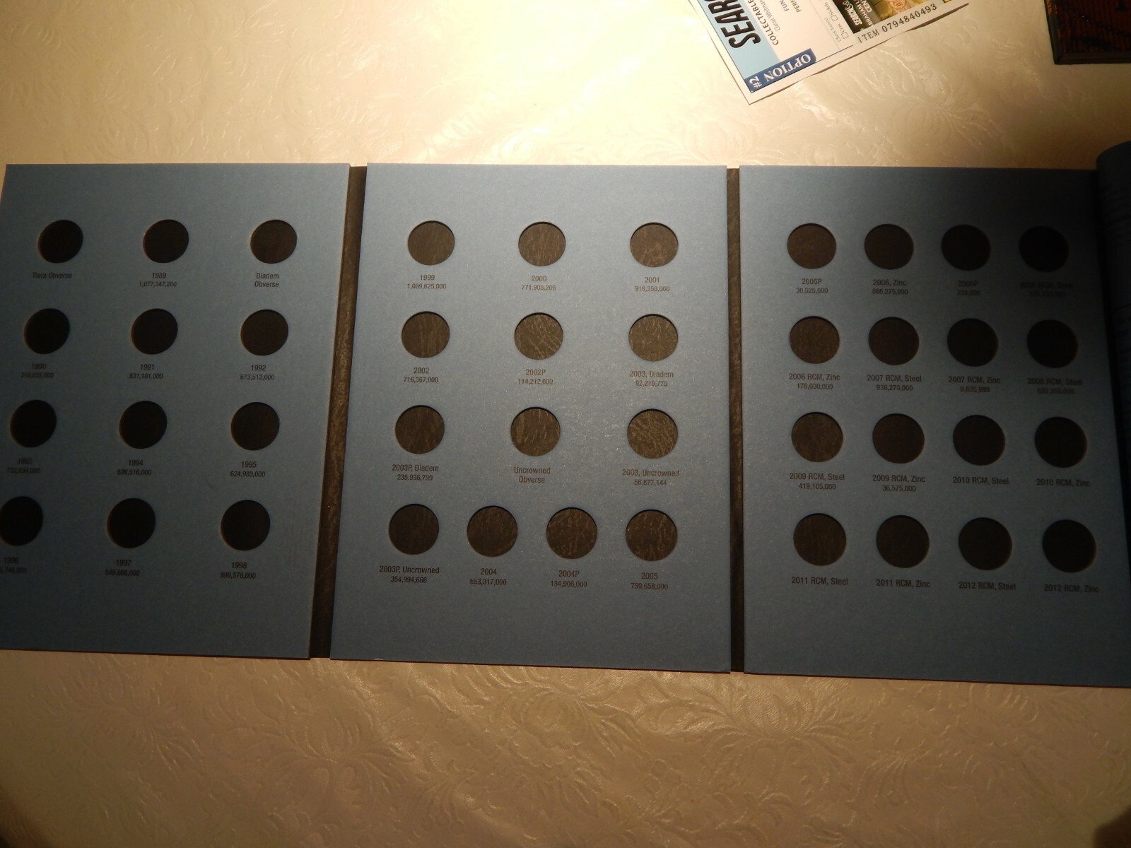 Canadian Cents Number Two 1989 -2012 Whitman Coin Folder (Album, Book ...