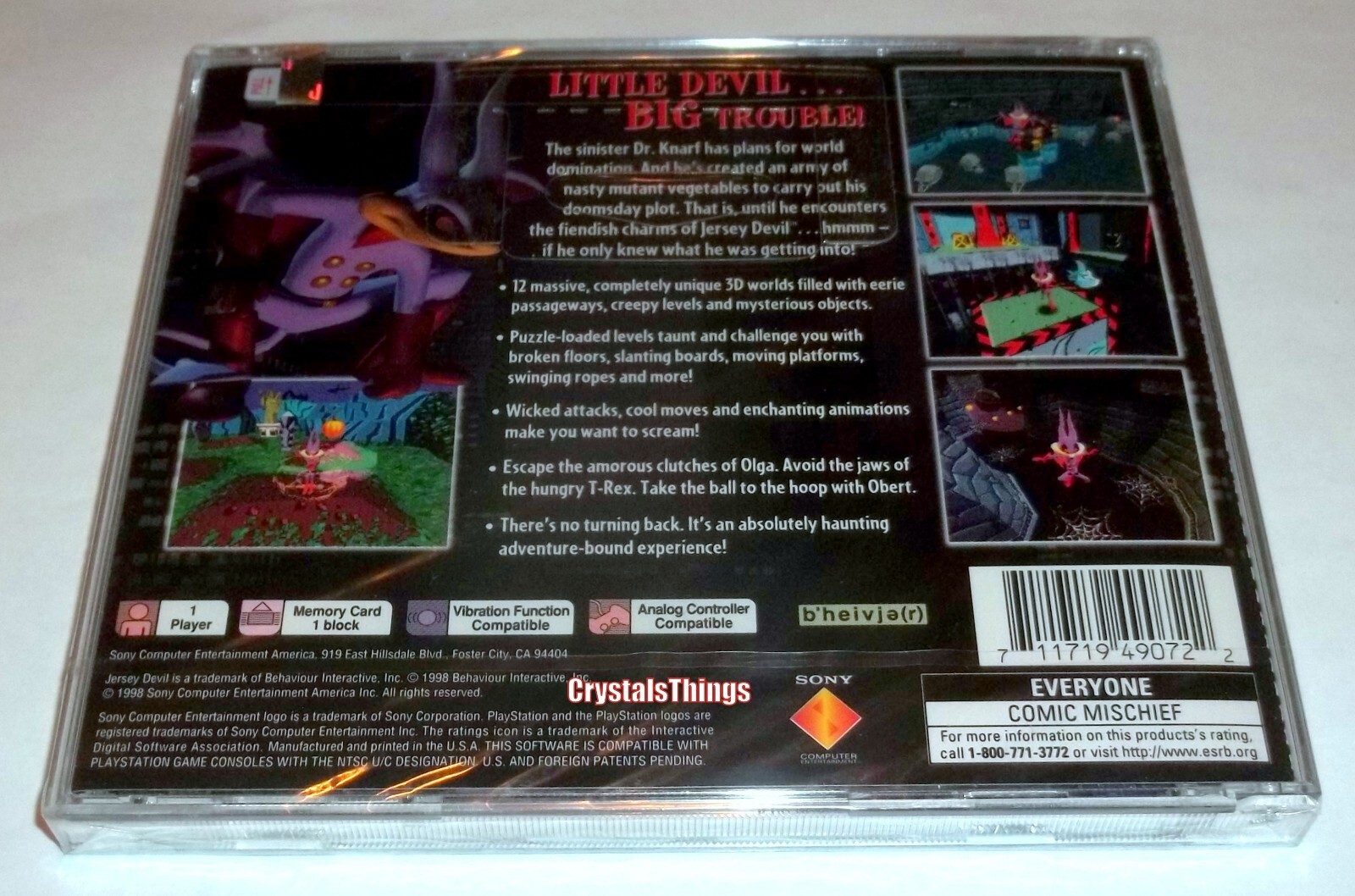 Jersey Devil (Sony PlayStation 1, 1998) for sale online | eBay
