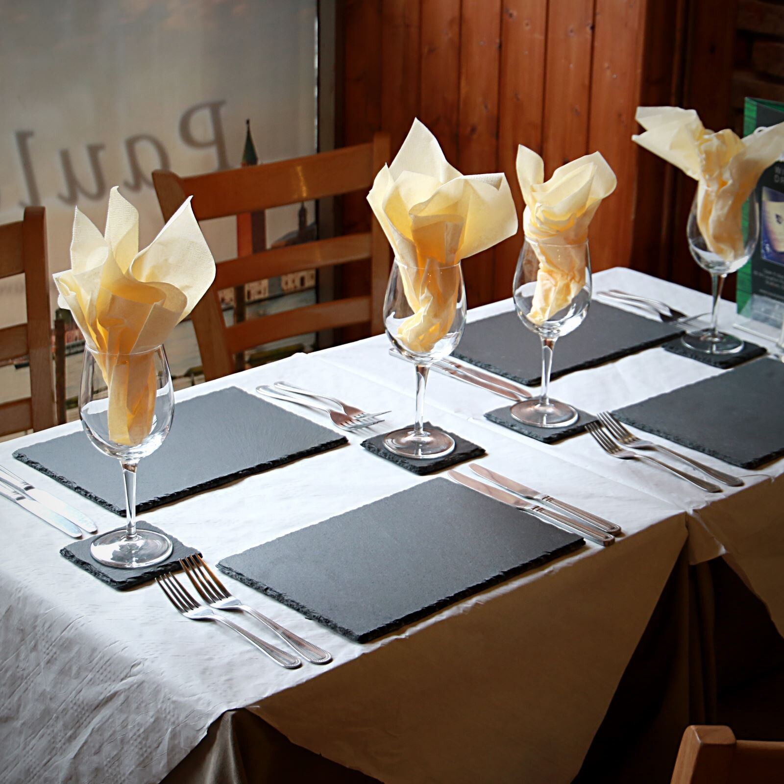 Placemats & Coasters Natural Slate 12pc Dinner Place Mats Serving ...