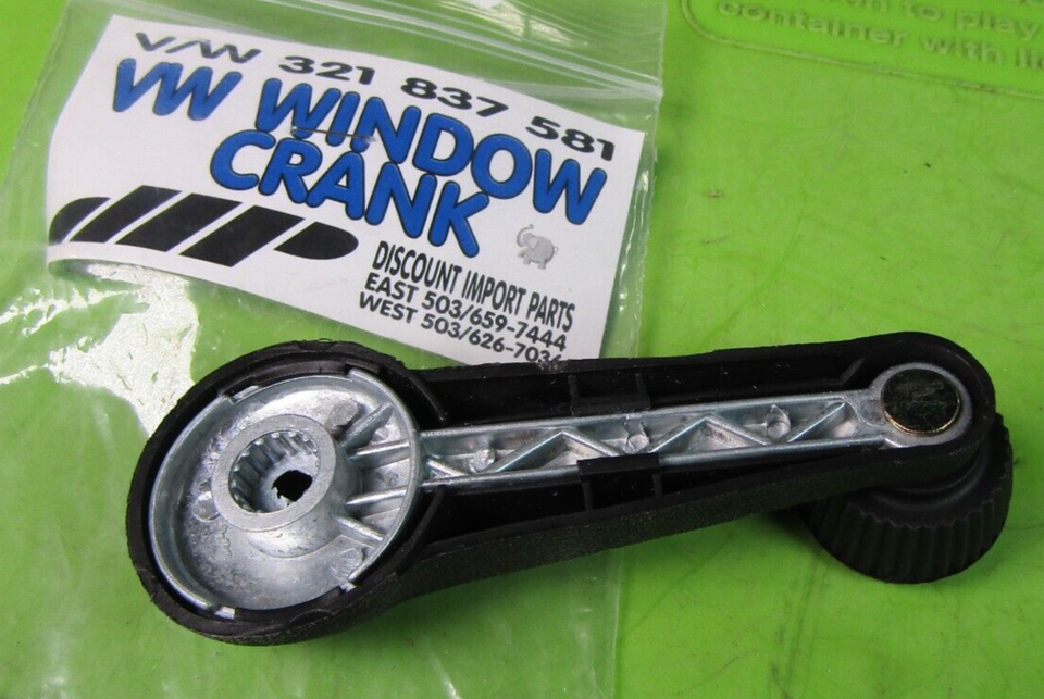 VW Black Window Crank VW BUG 1966-1972 GHIA VW p/n 321 837 581 NOS | eBay