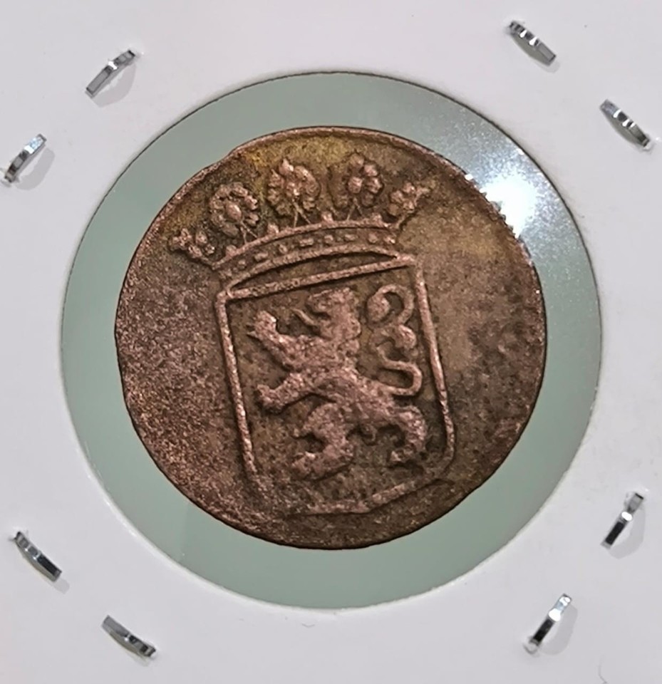 1732 Dutch Netherlands Voc 1 Duit New York Penny Holland Copper Coin ...