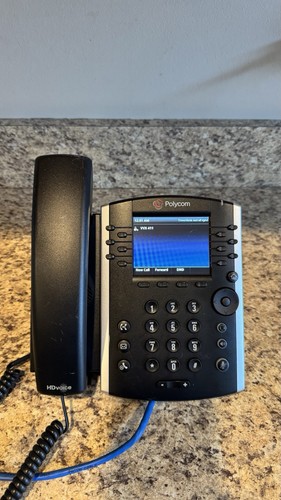 Polycom VVX 411 Gigabit PoE 12-line IP Phone-Black, All Functional | eBay
