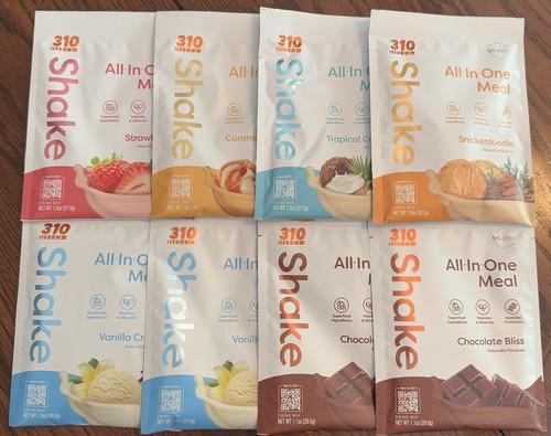 310 NUTRITION 8 ALL-IN-ONE MEAL SHAKES (VARIETY OF FLAVORS) EXP 07/2025 ...