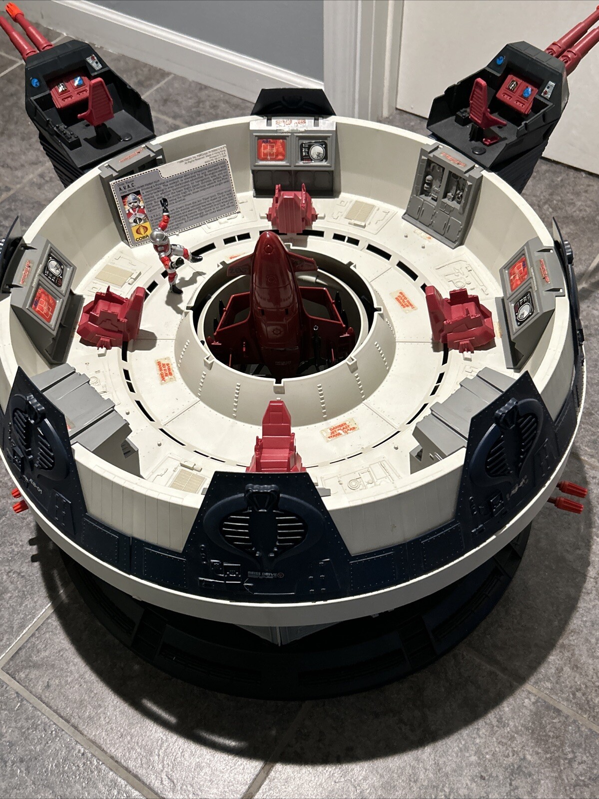 GI Joe ARAH Cobra Terror Drome With Firebat- Vintage - Near Complete | eBay