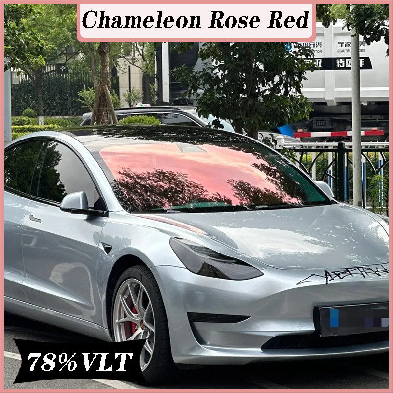 Colorful Red Glass Tint Chameleon Window Film For Car Windshield ...