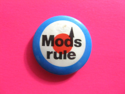 MODS RULE/UK VINTAGE BUTTON PIN BADGE UK IMPORT RAF SYMBOL 10 | eBay