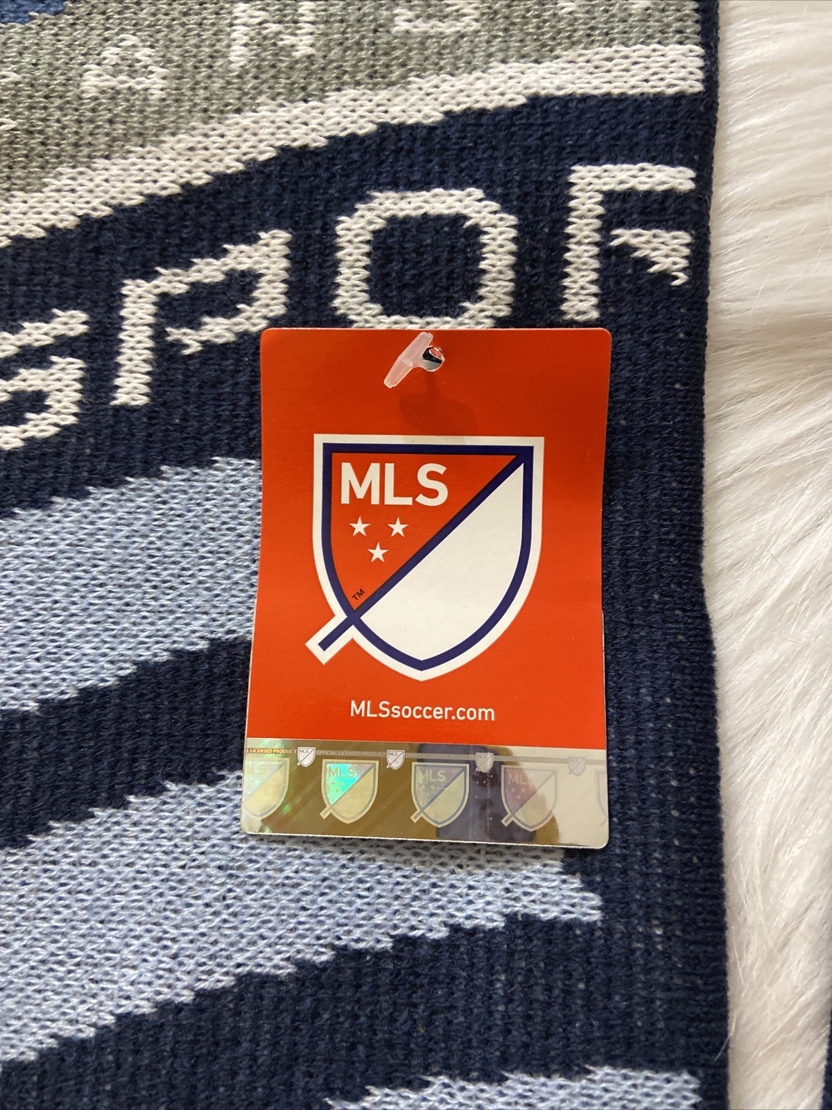 MLS Sporting Kansas City Jersey Hook Scarf Holiday Scarf, MLS AUTHENTIC ...