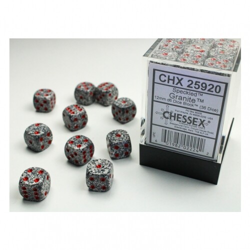 Dice - 12 Mm - Speckled Granite (Dice Set 36 X W6) | eBay