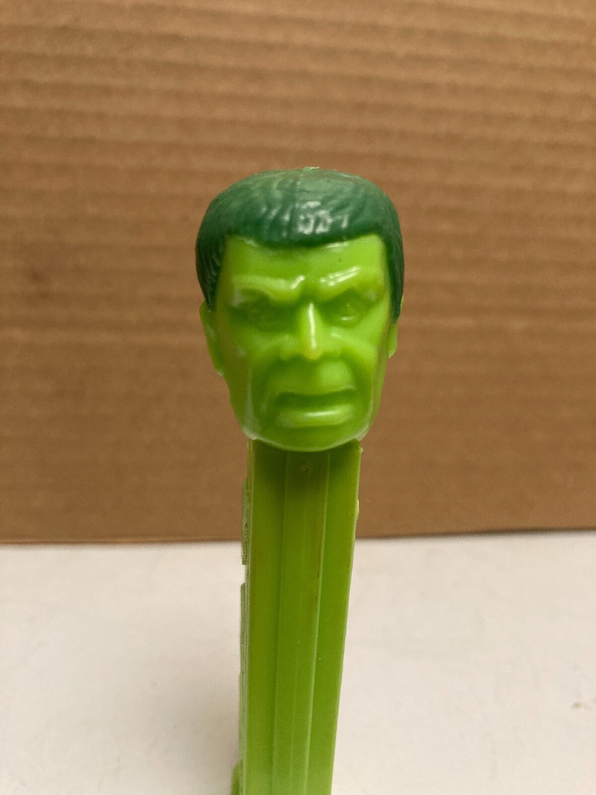 Vintage Hulk "A" Pez Light Green Face,Green Hair 3.9 Footed Stem Hong ...