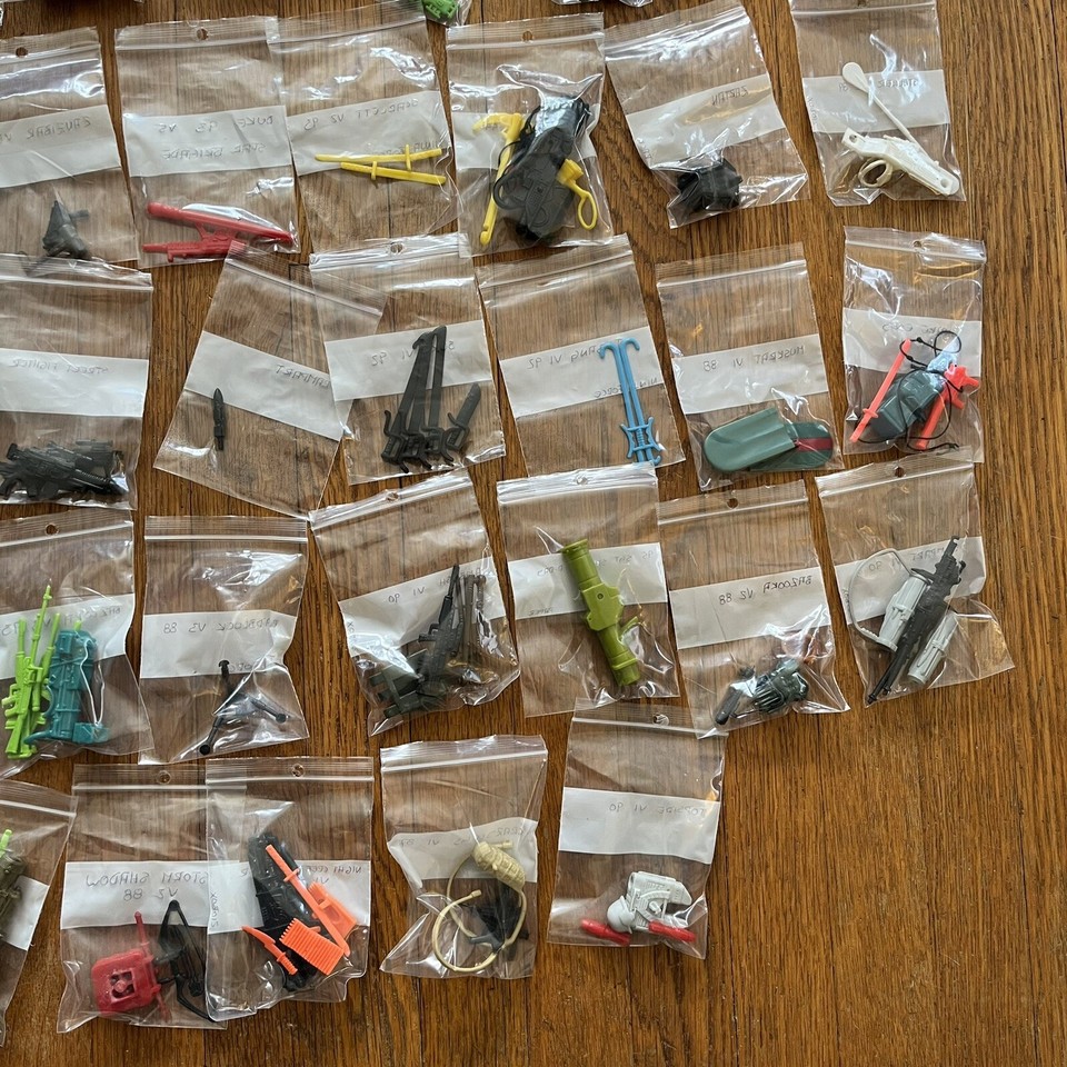GI Joe Figure Accessories Lot 67 Bags Sorted | eBay