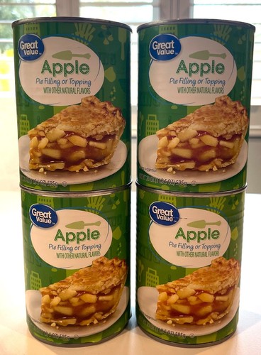 4 CANS Apple Pie Filling & Topping 20 oz Great Value | eBay