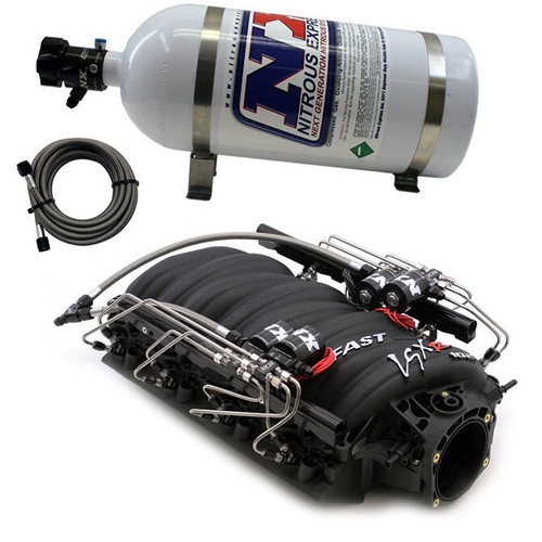 INTAKE011 Nitrous Express Fast 102 Manifold- LS3/L92 Heads- NX Shark ...