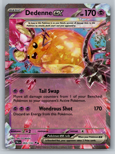 Dedenne ex Pokemon SV Paldea Evolved Double Rare 093/193 | eBay