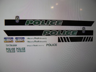 Slippery Rock University Pennsylvania Police Car Decals 1:24 | eBay
