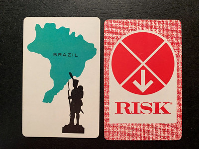 RISK VINTAGE 1968 BRAZIL TERRITORY Card Parker Brothers | eBay