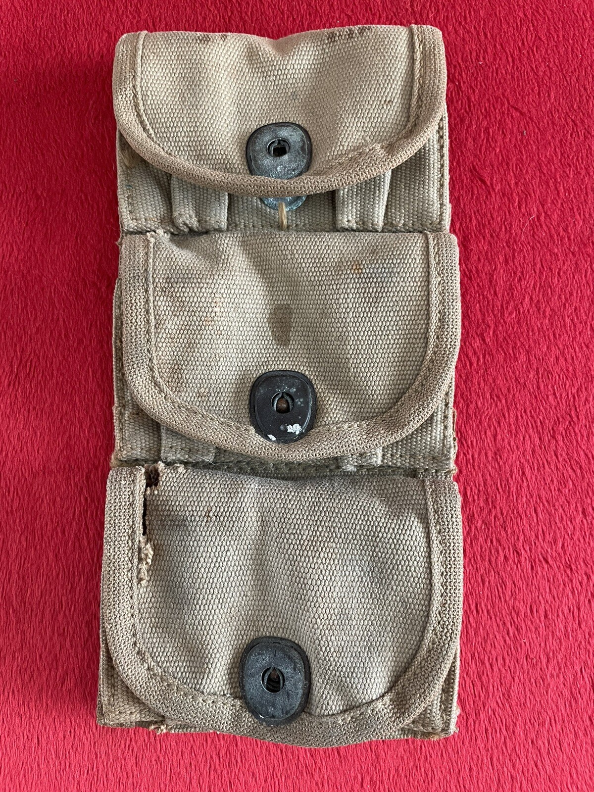 WW1 M-1917 Revolver Ammo Pouch For Six 3 Round Half Moon Clips WWI | eBay