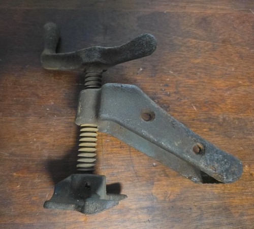 ANTIQUE Vintage CAST IRON Screw Clamp WOODWORKING BAR CLAMP | eBay