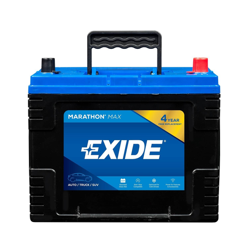EXIDE MX24F Marathon Max AGM Car Truck Battery BCI Group: 24F; CCA 710 ...