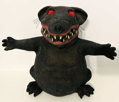 Vintage 1999 Nightview Red Eyes Rat Rubber Doll Halloween Scary Horror ...