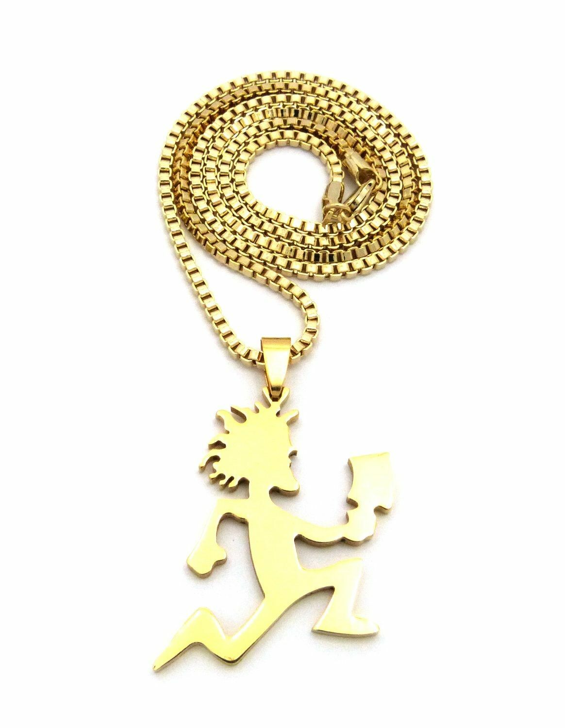 ICED BLING HATCHET MAN PENDANT & 24" BOX CHAIN HIP HOP NECKLACE | eBay