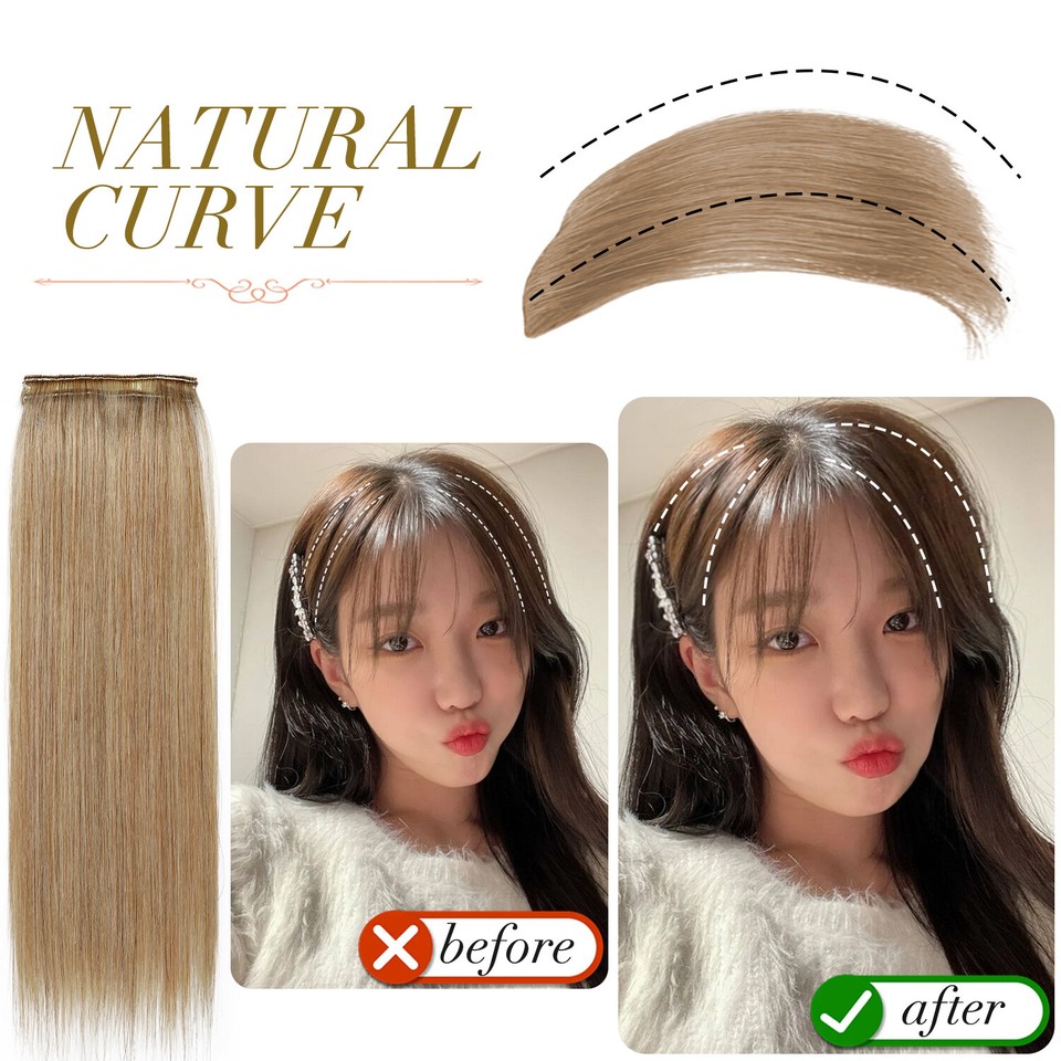 Invisible Mini Hair Pad Clip In 100% Remy Human Hair Extensions One ...