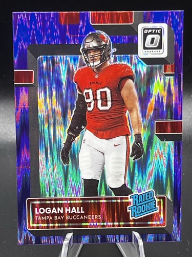 2022 Panini Donruss Logan Hall Rated Rookie Optic Purple Shock #299 TB ...