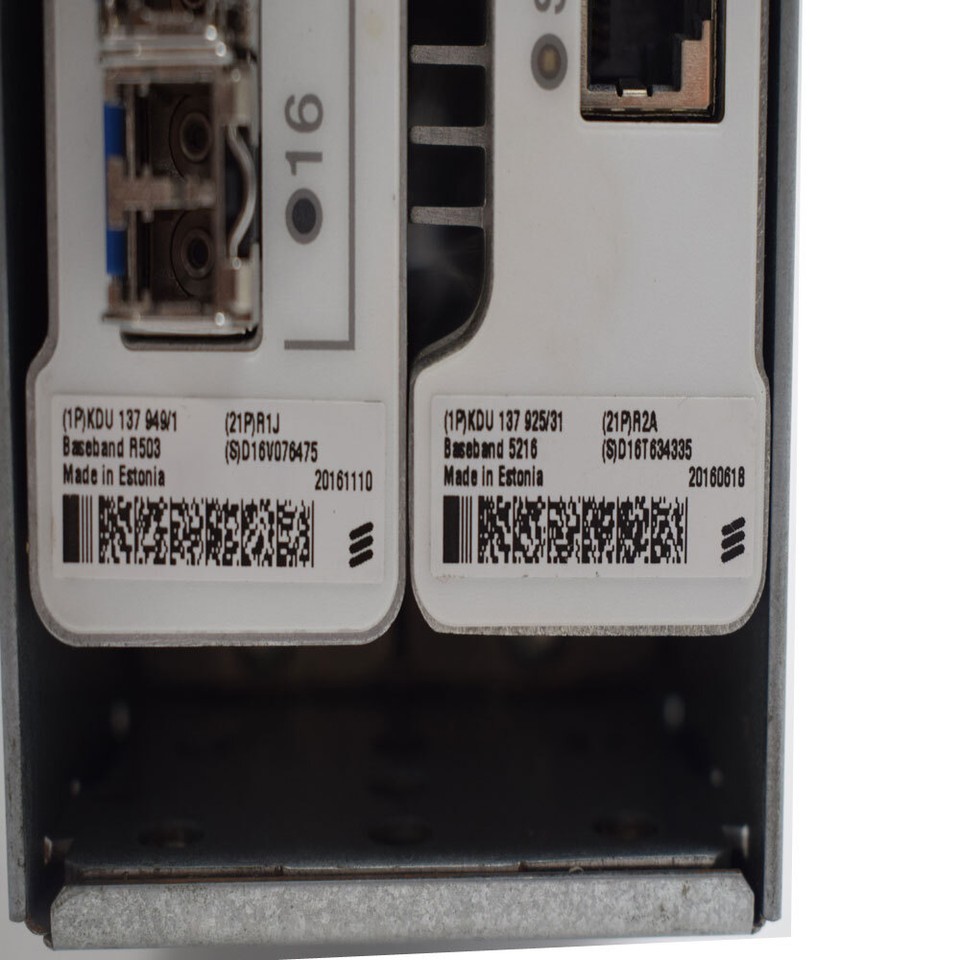 Ericsson RBS-6601 Remote Base Station w/ (1) 5216 & (1) R503 Baseband ...