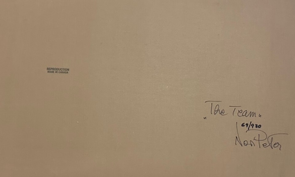 AUTHENTIC ARTAGRAPH OIL PAINTING "THE TEAM "BY NORI PETER, SIGNED & #69 ...