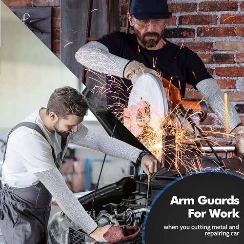 1 Pair Sleeves to Cover Arms, Cut Resistant Arm Sleeves for Men and ...