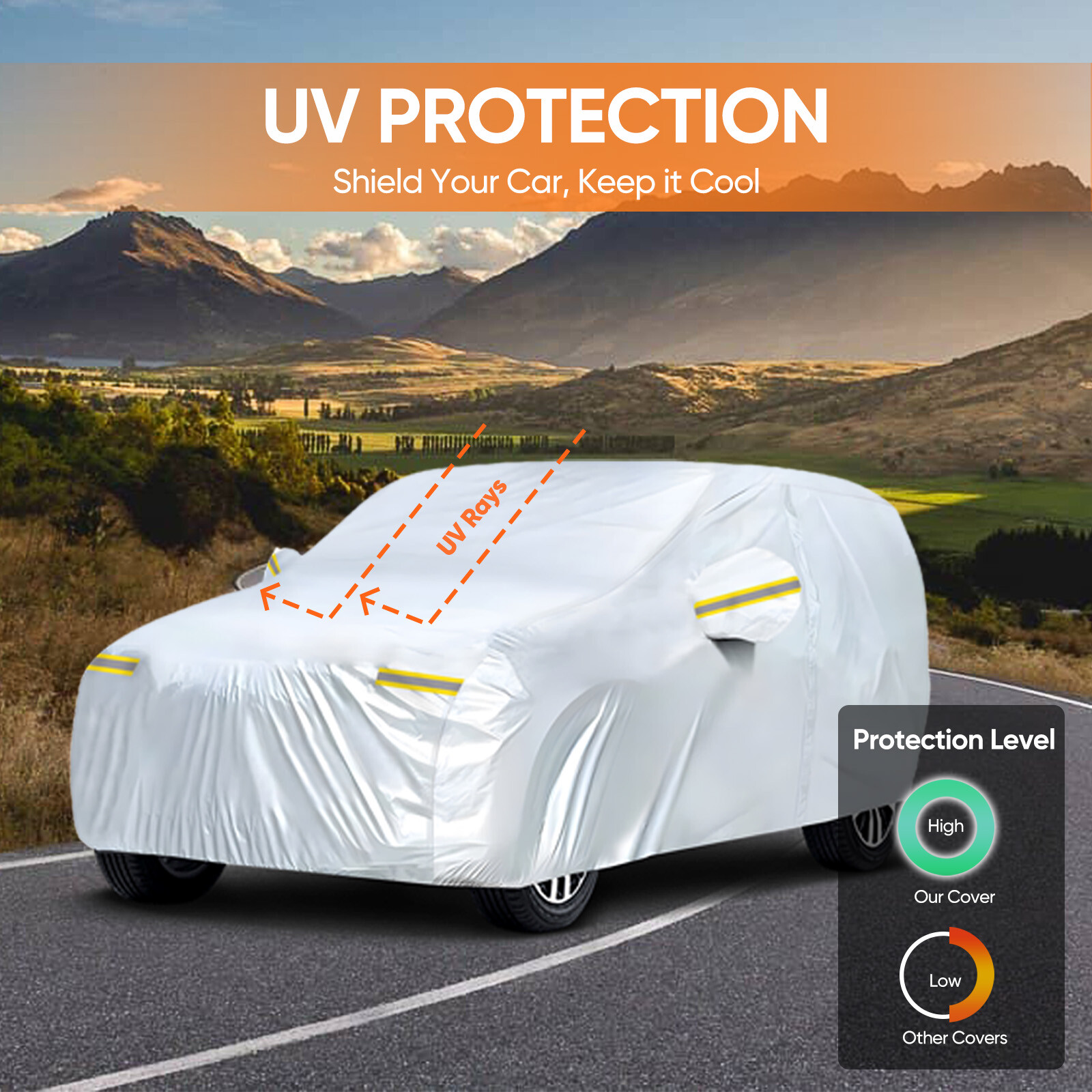 For Ford Explorer SUV Waterproof Breathable Rain Dust Protector Car ...