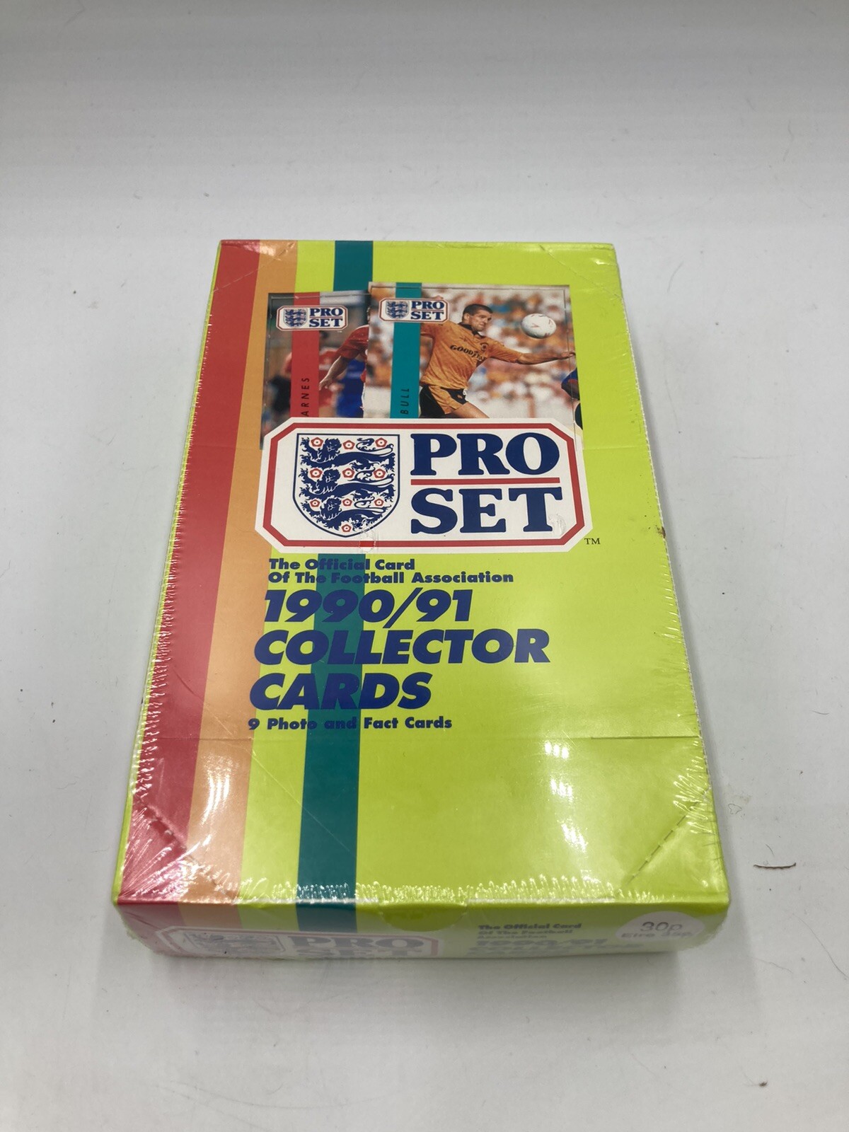 ⚽1990-91 Pro Set Soccer Factory Sealed Box 48 Packs Allan Shearer Keane ...