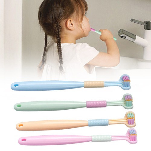 Three Sided Soft Hair Tooth Toothbrush Ultra Fine Bristle Child Oral ...
