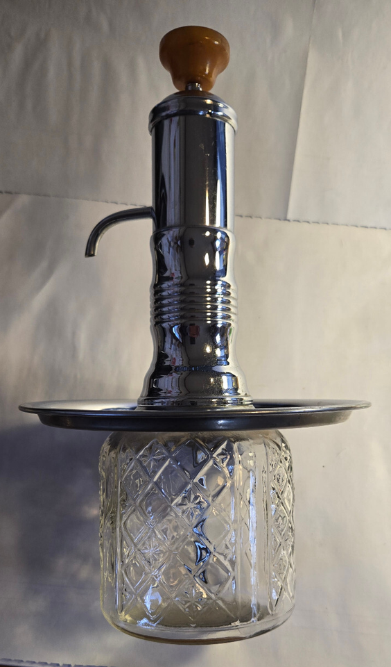 1950s Vintage MCM Art Deco Cordial Liquor Dispenser w/ 6 Shot Glasses ...