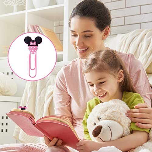 10PCS Cute Mouse Paper Clips Book File Page Marker Clips for Teacher ...