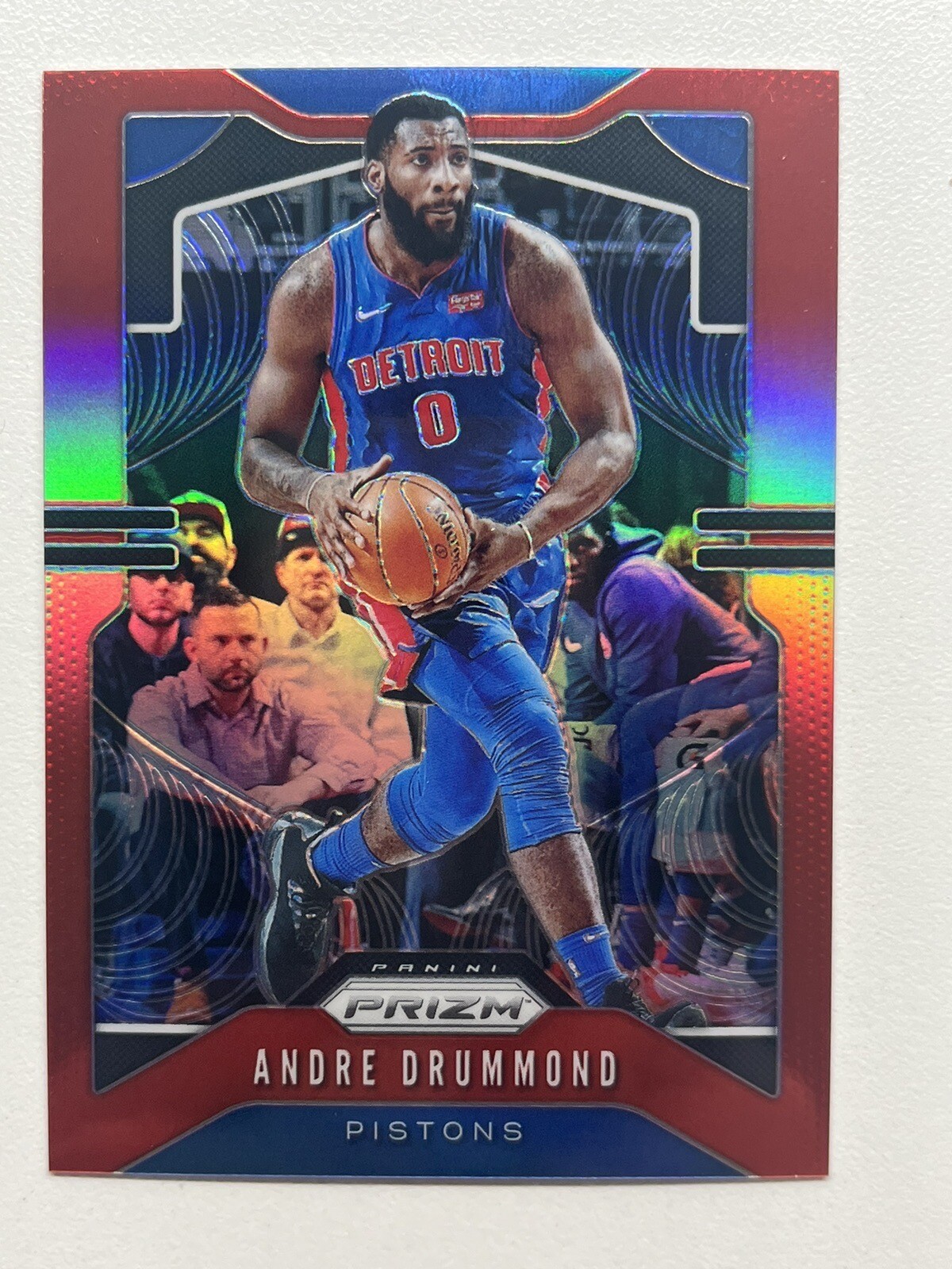 2019-20 Panini Prizm Red Prizm #92 Andre Drummond /299 Detroit Pistons ...