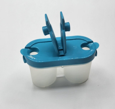 Tupperware Oil Vinegar Salad Dressing Two Section Shaker 2253 2234 Blue ...