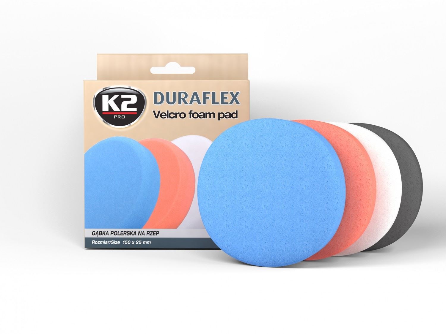 DURAFLEX L613 White Velcro foam pad K2 150x25mm | eBay