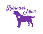 Labrador Mum Car Sticker Vinyl Decal Dog Love Lab Mum Gift Window Dog ...