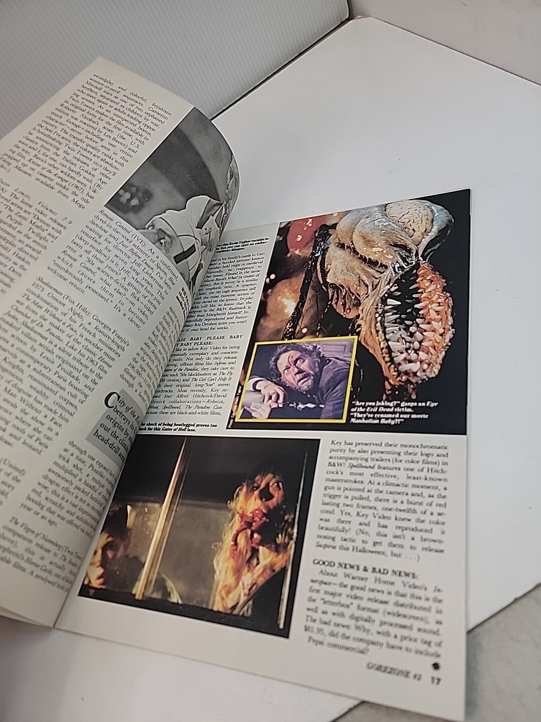 1988 Sept GOREZONE #3 w/ Posters The Blob Dead Heat Poltergeist III ...