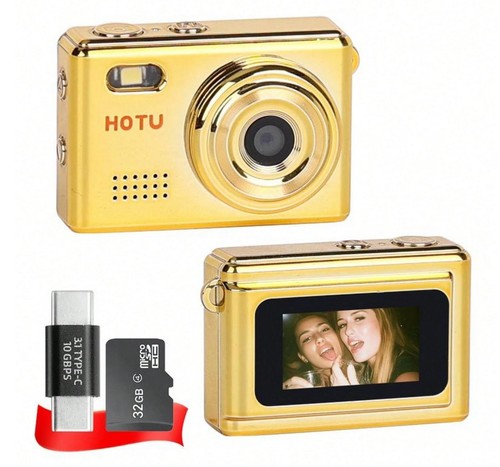 HOTU Mini Keychain Digital Camera, 1080P Video Recorder with 32GB ...