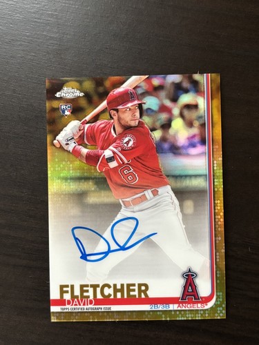 David Fletcher 2019 Chrome Rookie Autograph Gold Refractor /50 #RA-DF ...