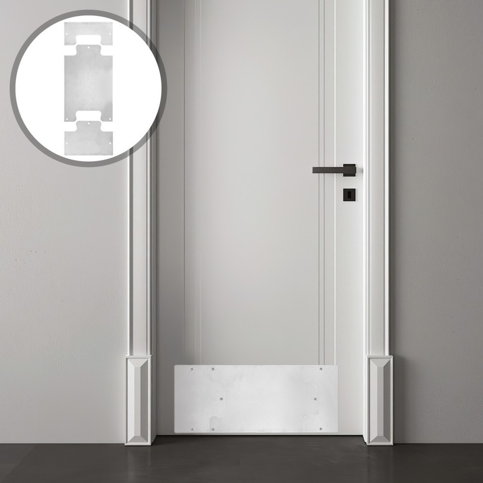 Stainless Steel Door Guard Plate Kick Plates Exterior Protection | eBay