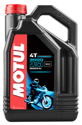 Motul 3000 Petroleum Oil 20W50 4 LT 107319 | eBay