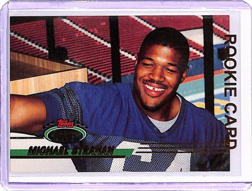 1993 Topps Stadium Club #384 Michael Strahan RC Rookie New York Giants ...
