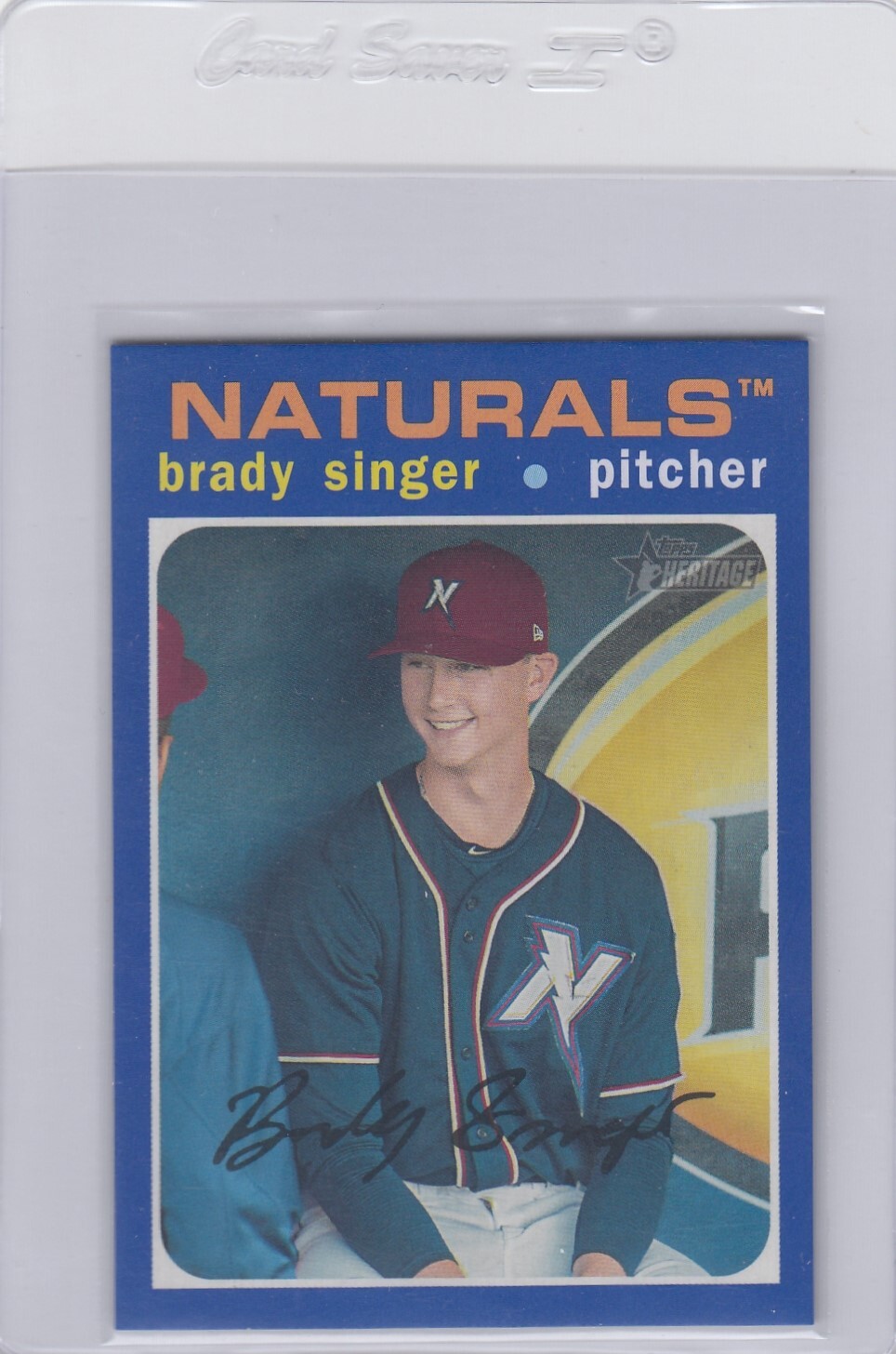 2020 TOPPS HERITAGE MINORS BRADY SINGER KC ROYALS BLUE BORDER PRE ...