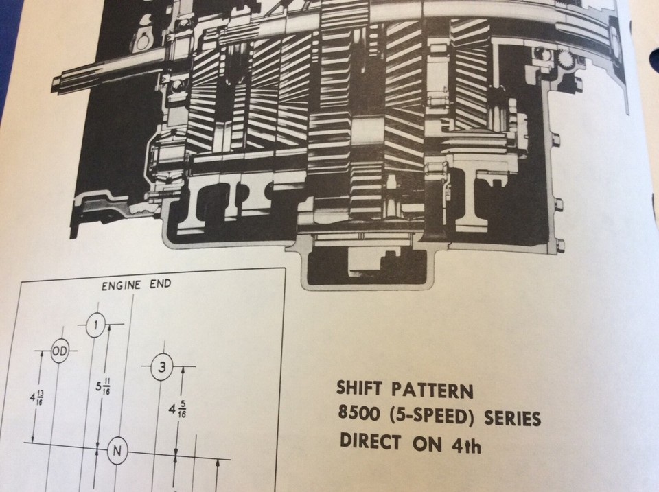 Dana Spicer Transmission Service Manual 8500 Series 5 speed model ...