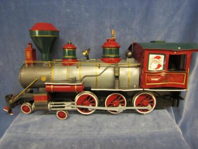G-Scale Model Train STEAM LOCOMOTIVE White Christmas Express Bachmann ...