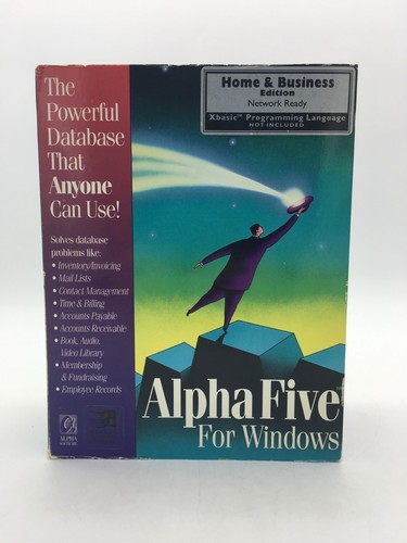 Alpha Five for Windows - Home & Business Edition - Sealed | eBay
